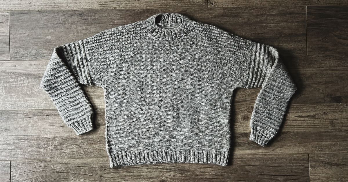 The Traveler sweater (crewneck), finished
